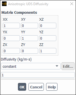8 6 User Defined Scalar UDS Diffusivity