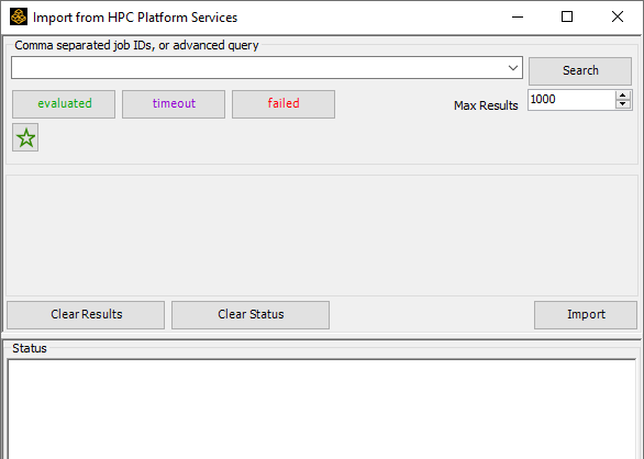 Importing Ansys HPC Platform Services Design Points Jobs Into A