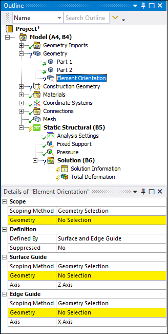 construction geometry ansys