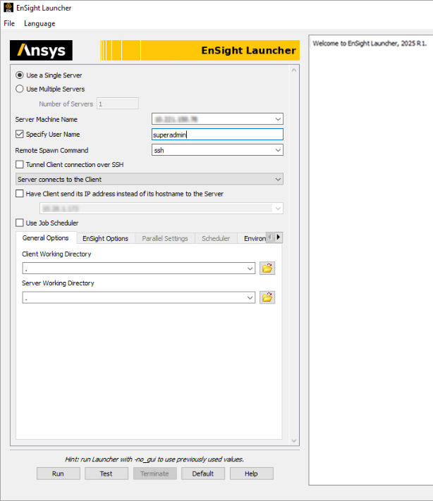 Requirements for EnSight Remote Launcher