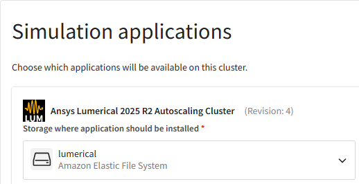 Step 1: Create an Ansys Lumerical Autoscaling Cluster