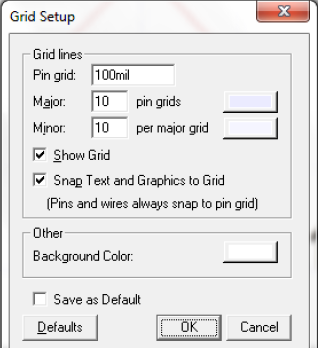 Schematic Grid Setup
