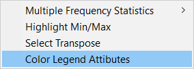 Color Legend Attributes