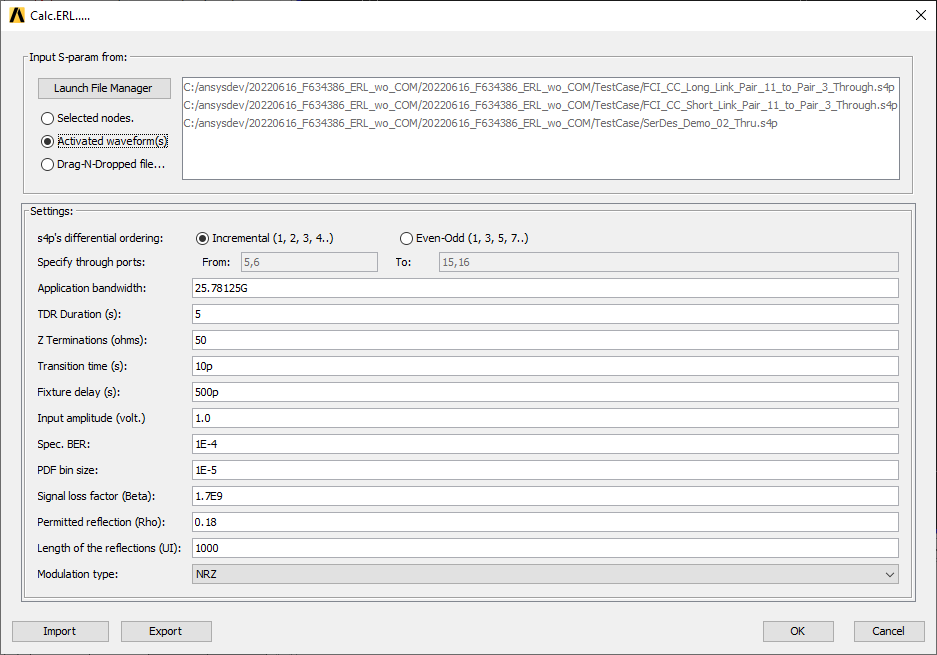 Calculating ERL From the SPISim User Interface