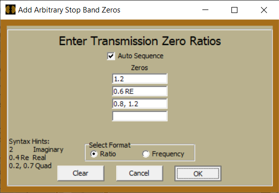Manual Tx Zero Placement