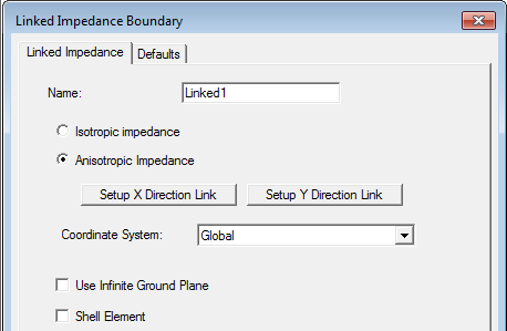 Assigning Linked Impedance Boundaries in HFSS