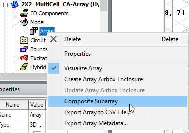 Set up and Run an Array Simulation