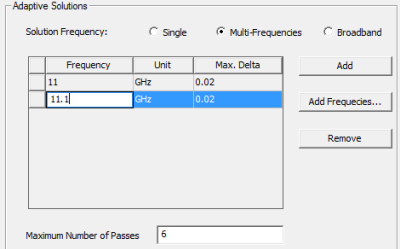 Setting the Solution Frequency