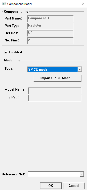 Components Model Window