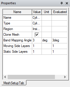 Layers in Band Mesh