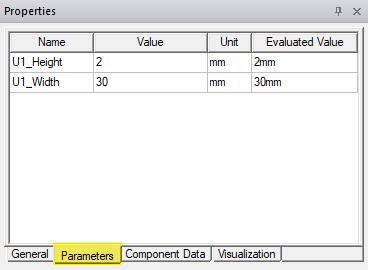 Parameters Tab