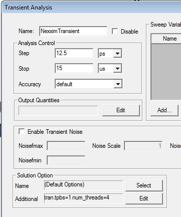 Transient Parallel Bus Speedup Demonstration