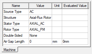 Defining an Axial-Flux PM Synchronous Machine
