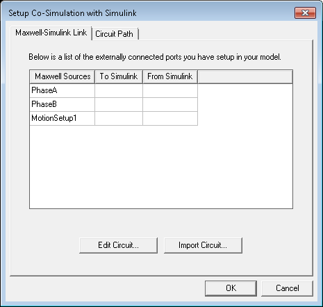 Setting Up an External Circuit Using Simulink