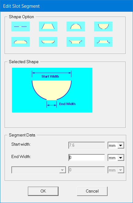 The Edit Slot Segment Dialog Box