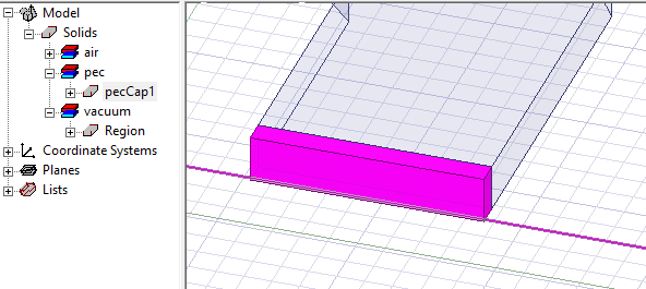 Automatic PEC Creation for Wave Ports