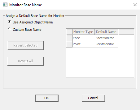 Setting Monitor Base Names