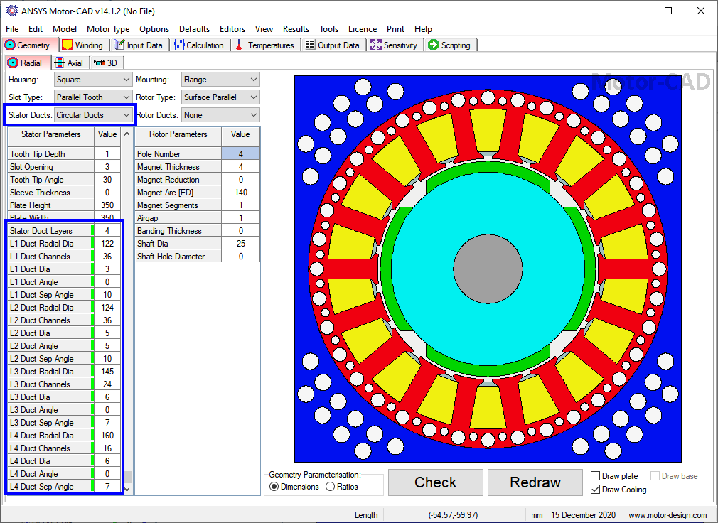 Stator Duct Geometry