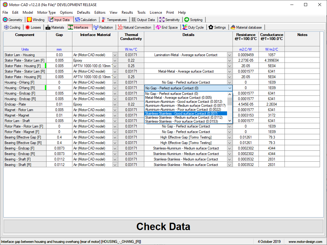 Interface Gaps [Input Data Editor]