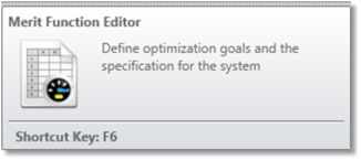 Merit Function Editor (automatic optimization group)