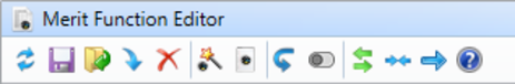 Merit Function Editor Toolbar