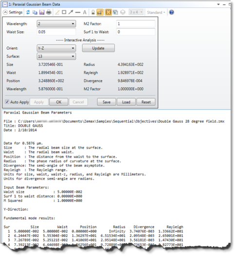 Paraxial Gaussian Beam