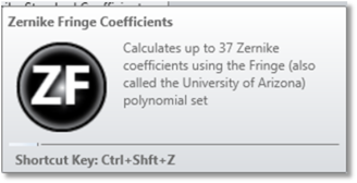 Zernike Fringe Coefficients
