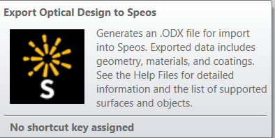 Export Optical Design to Speos