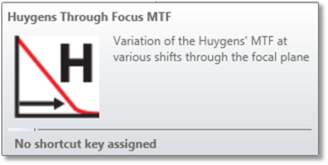 Huygens Through Focus MTF