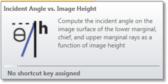 Incident Angle vs. Image Height