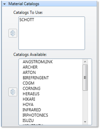Material Catalogs