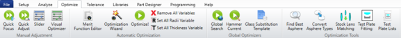 The Optimize Tab (sequential ui mode)