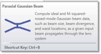 Paraxial Gaussian Beam