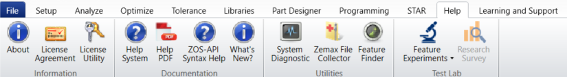 The Help Tab