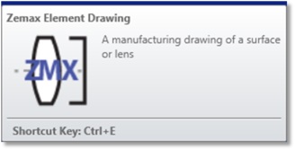 Zemax Element Drawing (Setup Tab, sequential)