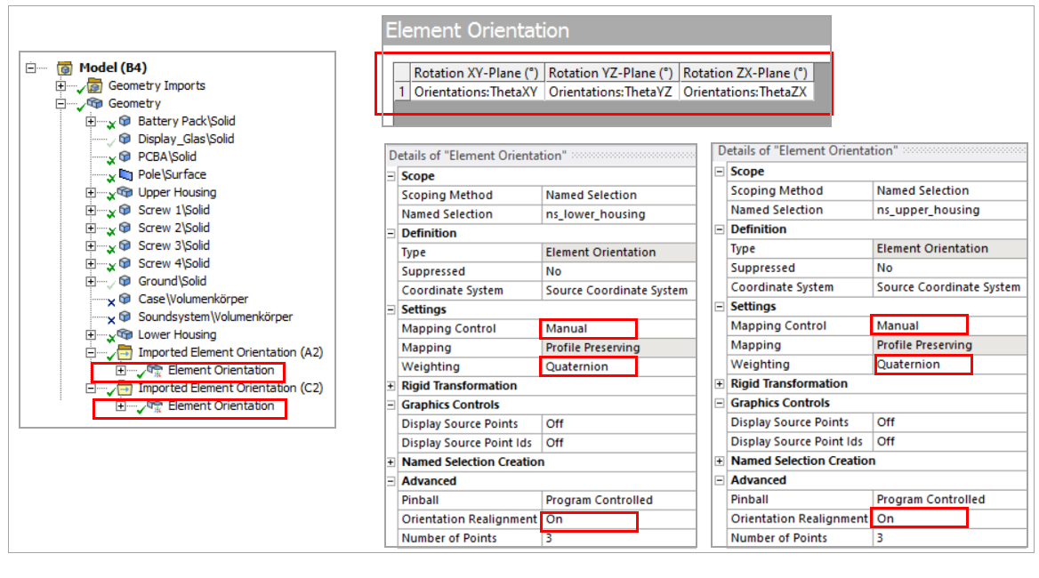 5.3. Model Preparation in Mechanical