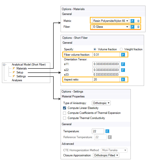 2.4. Use Material Designer to Compute the Elastic Properties of a Short ...