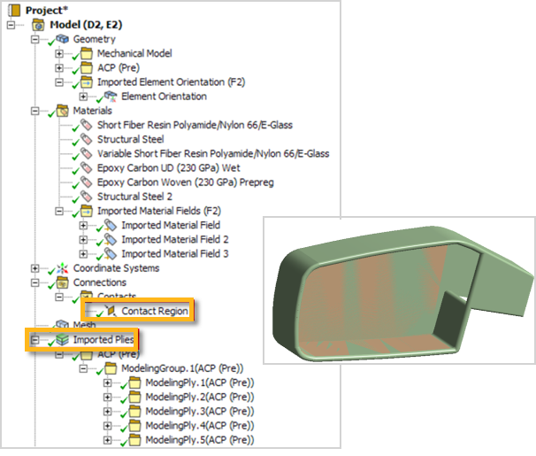 3.3. Add an Overmolded Laminate to the Analysis