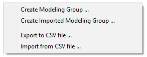 2.1.10.2. Modeling Group Tree Object Context Menu