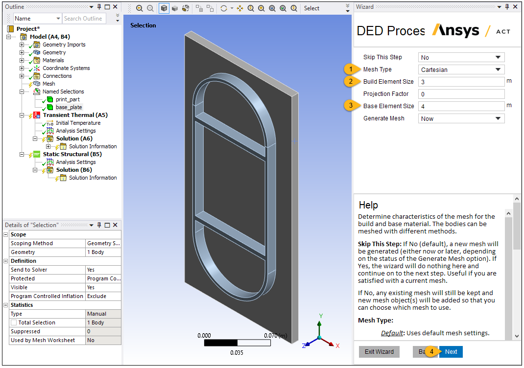 4.6. Wizard Step 2 - Generate Mesh