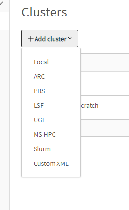 Creating a Cluster Configuration