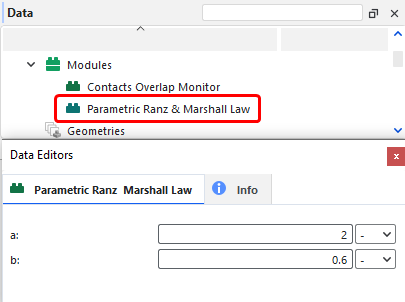 Chapter 35: Parametric Ranz & Marshall Law Module