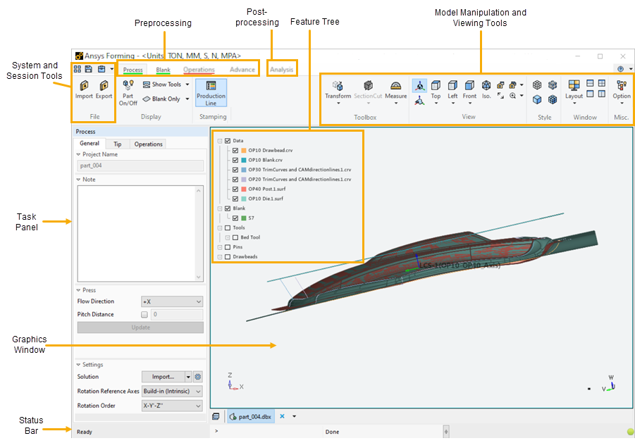 1.1. Overview of Ansys Forming Workflow