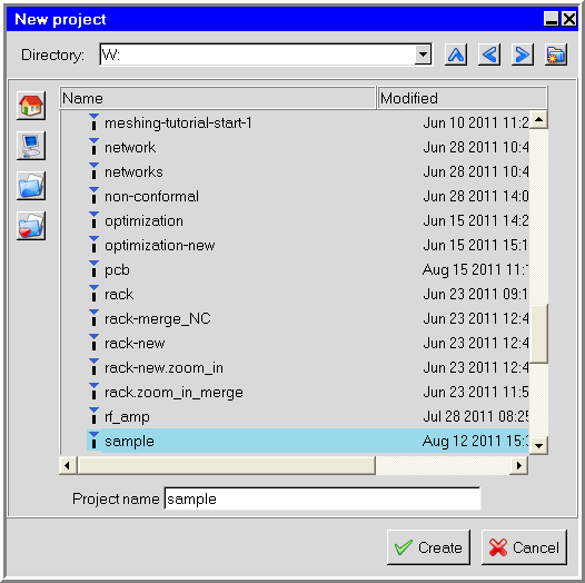 8.2.1. Creating a New Project