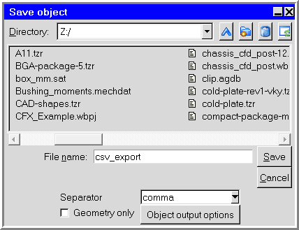 6.9.4. CSV/Excel Files
