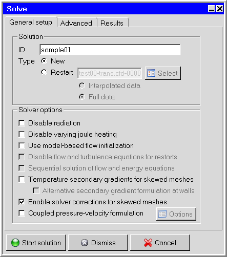 36.14.1. Using the Solve Panel to Set the Solver Controls