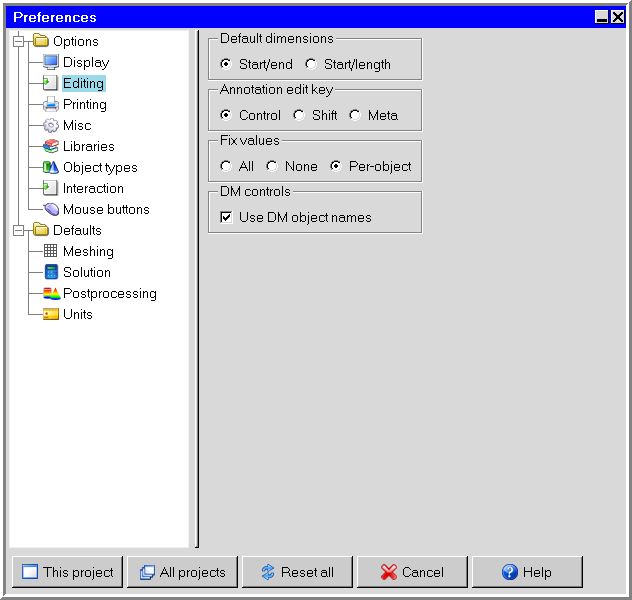 4.4. The Preferences Panel
