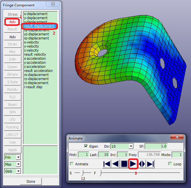 3.3. Run an Eigenvalue Analysis Using LS-DYNA