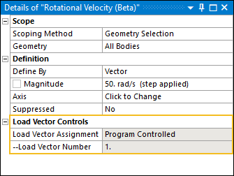4.2. Specifying Rotational Velocity in Substructure Generation Analyses