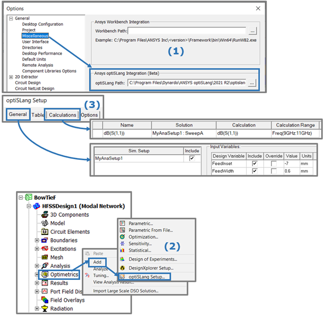 Setup Guide for optiSLang in AEDT